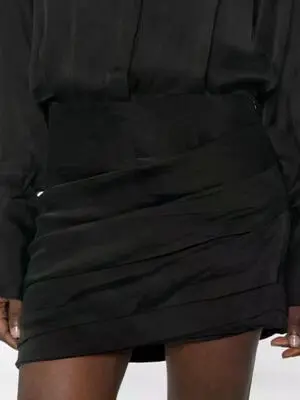Andamane Andrea Ruched-detail Long-sleeve Mini Dress
