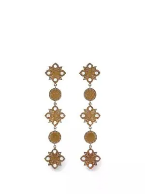 Coomi Trinetra Diamond Drop Earrings In 20k Yellow - Gold
