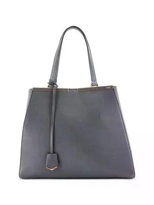 Fendi Fendi 3 Jours Leather Tote Bag Grey