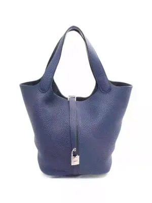 Hermès 2019 Clemence Picotin Lock 22 Handbag - Blue
