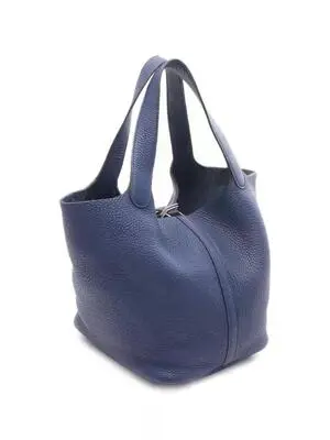 Hermès Clemence Picotin Lock 22 Handbag - Blue