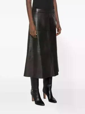 P.a.r.o.s.h Panelled-design Midi Skirt