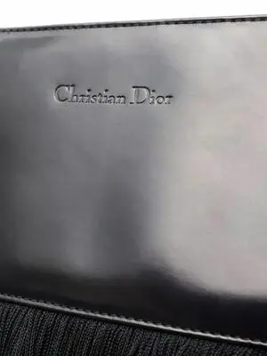 Dior Leather Fringe Chain Crossbody Bag
