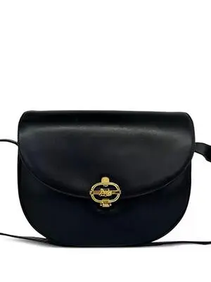 Celine 20th Century Leather Carriage Crossbody Bag - Black