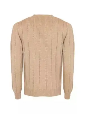 CRUCIANI Ribbed-knit Sweater - Neutrals