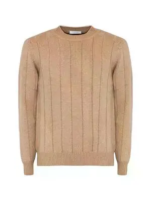 CRUCIANI Ribbed Knit Sweater - Neutrals