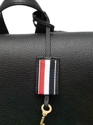 Thom Browne Bolton Pebbled-leather Push-lock Backpack