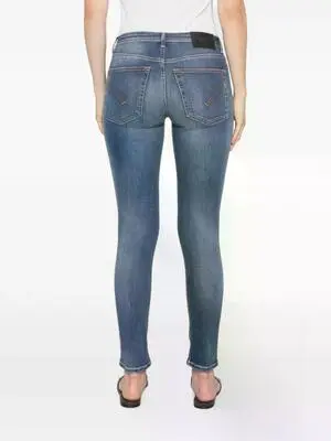 DONDUP Belt-loop Faded Jeans