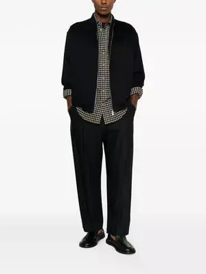 Emporio Armani Gingham-check Long-sleeve Shirt