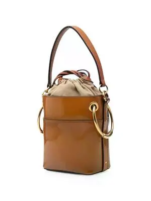 Chloé 2019 Mini Patent Roy Bucket Bag Satchel