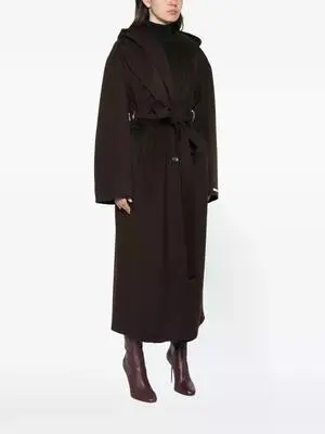 Sportmax Hooded Belted Coat