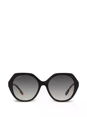 Burberry Geometric Frame Sunglasses - Black