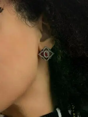 SEVAN BIÇAKÇI Ruby And Diamond Earrings