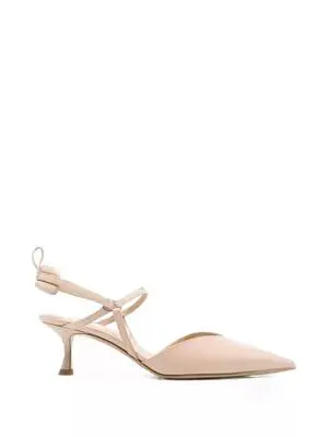 Fendi Pointed-toe Slingback Pumps - Pink