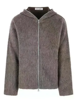 Our Legacy Hooded Zipped Cardigan - Neutrals