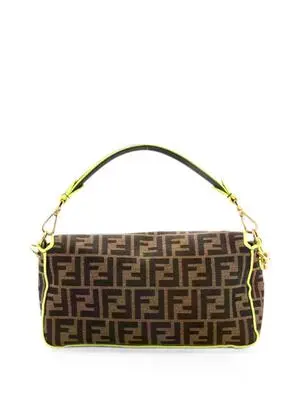 Fendi Baguette Nm Bag Zucca Canvas Medium Shoulder Bag