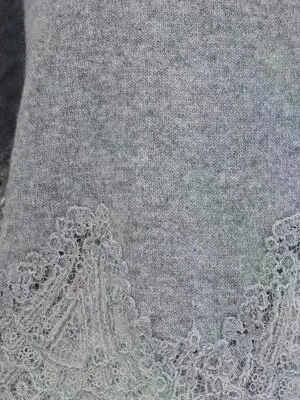 Ermanno Scervino Lace-trim Boat-neck Sweater