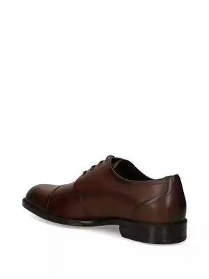 BOSS Leather Derby Shoes With Cap Toe