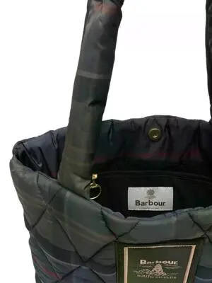 Barbour Arlene Tartan Quilted Tote Bag