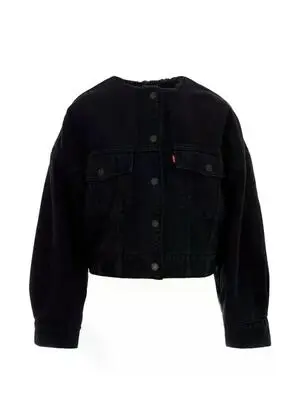LEVI'S Fleece-trim Denim Jacket - Black