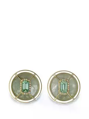 DENISE CASSOU Tourmaline Beryl Earrings
