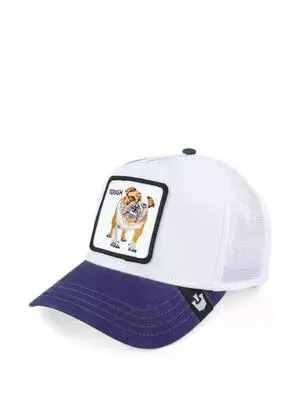 GOORIN BROS Tough Bulldog-patch Trucker Hat - White