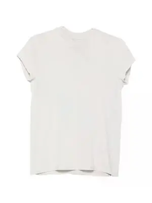 Rick Owens Ribbed-trim Strap-detail T-shirt - White