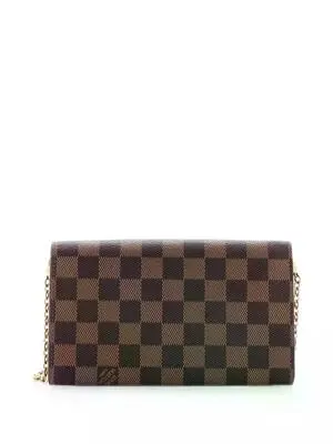 LOUIS VUITTON Croisette Chain Wallet Damier Crossbody Bag - Brown