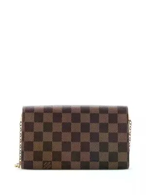 LOUIS VUITTON Croisette Chain Wallet Damier Crossbody Bag
