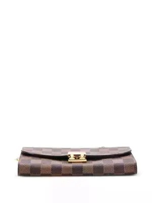 LOUIS VUITTON Croisette Chain Wallet Damier Crossbody Bag