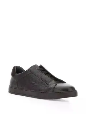 DOUCAL'S Grainy Leather Sneakers