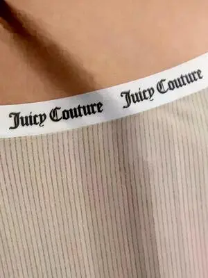 Juicy Couture Logo-waistband Ribbed Trousers