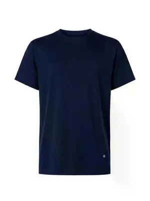 MANUEL RITZ Logo-embroidered T-shirt - Blue