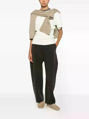 LISA YANG Wrenda Seam-detail Straight-leg Trousers
