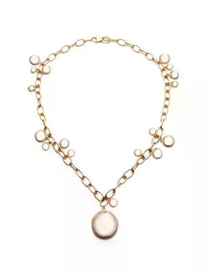 Goshwara Mischief Moonstone Necklace - Gold