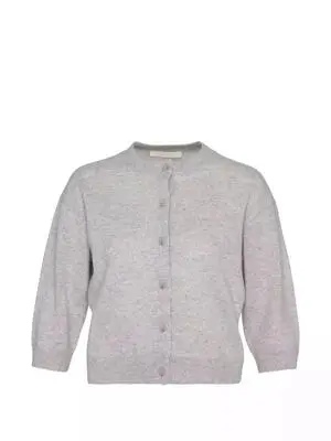 CLUB21 Cropped Knit Cardigan - Grey