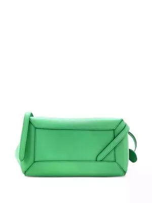 Celine Belt Bag Textured Leather Micro Satchel - Green