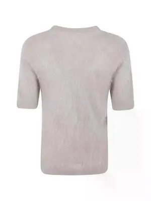 Seventy Short-sleeve Cashmere Sweater - Neutrals