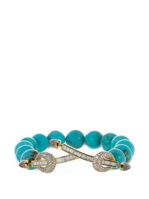 ANANYA 18k Yellow Turquoise And Diamond Bracelet - Gold