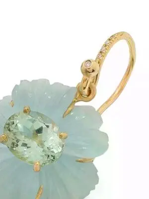Irene Neuwirth One Of A Kind Tropical Flower Earrings - Gold