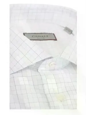Canali Check-pattern Cotton Shirt