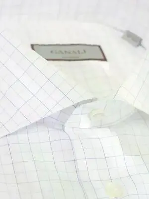 Canali Check-pattern Cotton Shirt