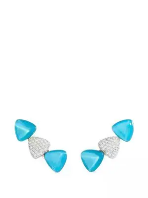 Vhernier Multi-stone Diamond And Turquoise Earrings - Blue