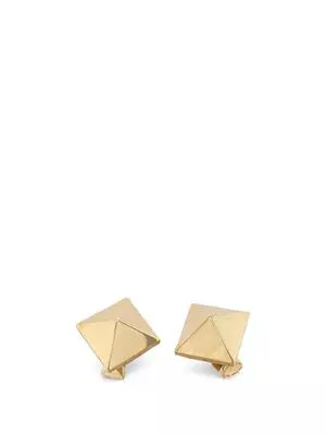 ALETTO BROTHERS Pyramid Stud Earrings In 18k Yellow - Gold