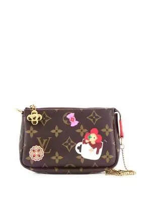 LOUIS VUITTON Pochette Accessoires Limited Edition Monogram Canvas Mini Clutch Bag