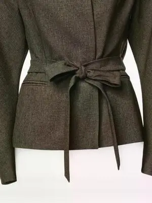 Andamane Margaux Belted Puff-sleeve Jacket