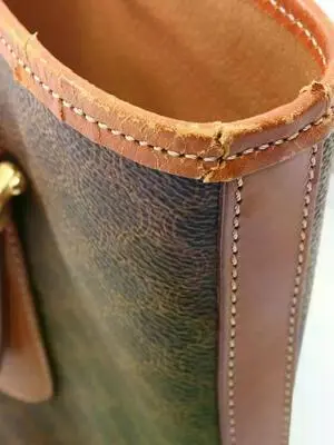Celine 1990-2000 Macadam Coated Canvas Tote Bag