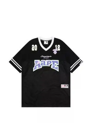 AAPE BY *A BATHING APE Moonface Mesh-panelled T-shirt Mini Dress