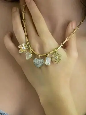 Irene Neuwirth Blossom Camelia Lucky Charm Diamond Pendant