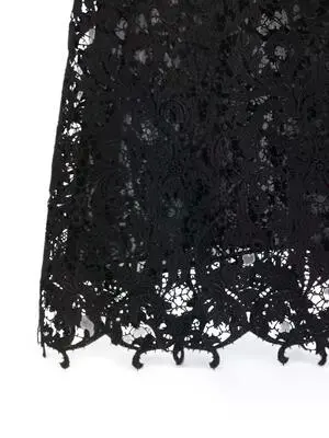 Fendi Macramé Lace Midi Skirt
